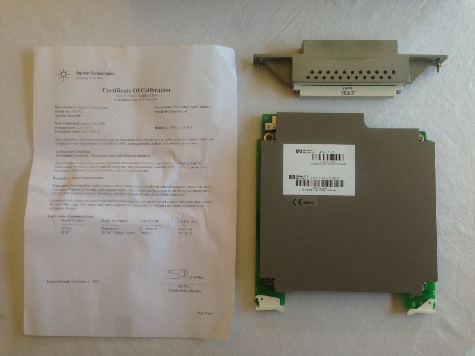 Agilent Technologies - 4x4 Matrix Switch Module model #44473A | eBay