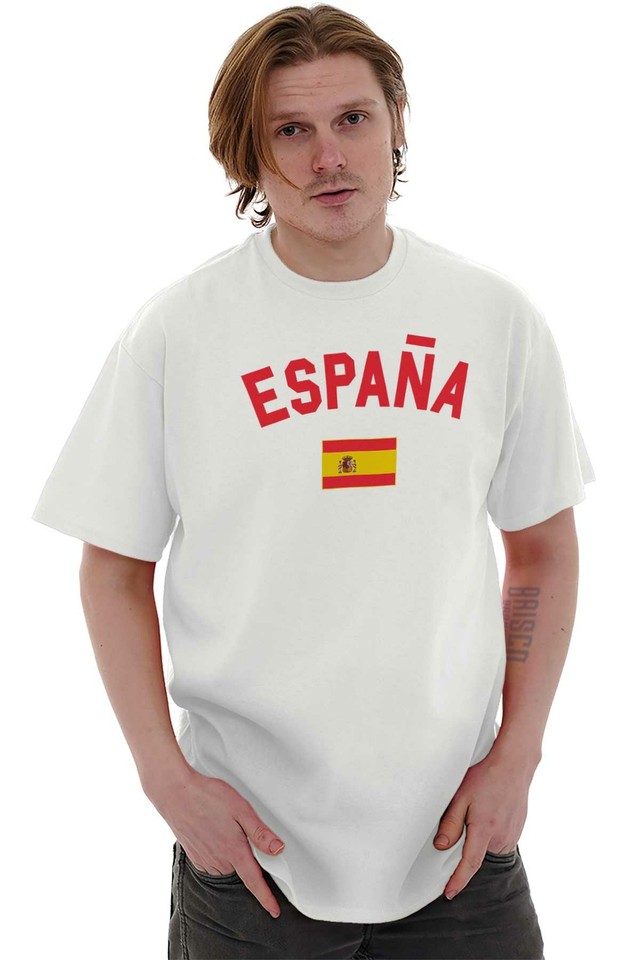 Espana Country Flag International Travel Womens or Mens Crewneck T ...