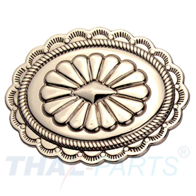 Concho #043 Southwestern Oval Conchos 48mm x 38mm Silber | eBay