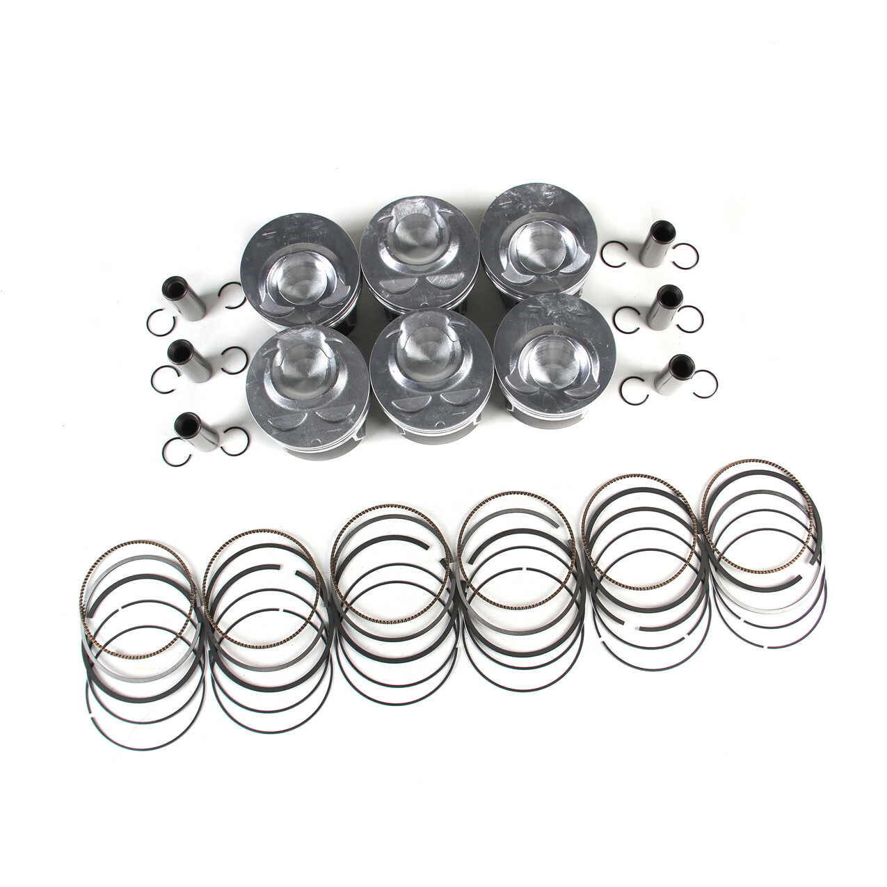 VR6 3.6L Engine Pistons & Piston Rings Kit Fit For VW Passat AUDI Q7 ...