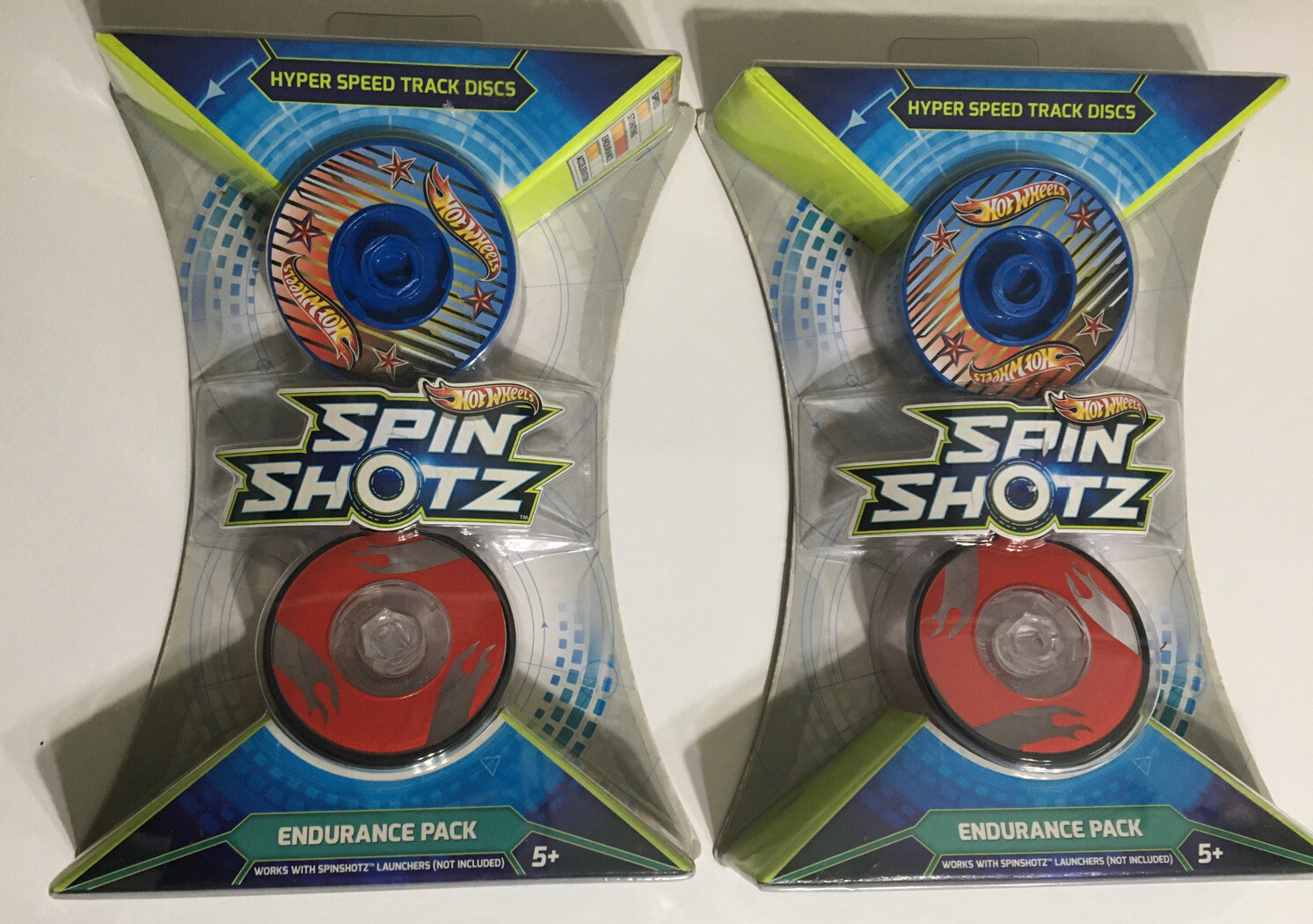 2 - 2 Packs Wheels Spin Shotz Hyper Speed Track Discs Endurance Pack ...