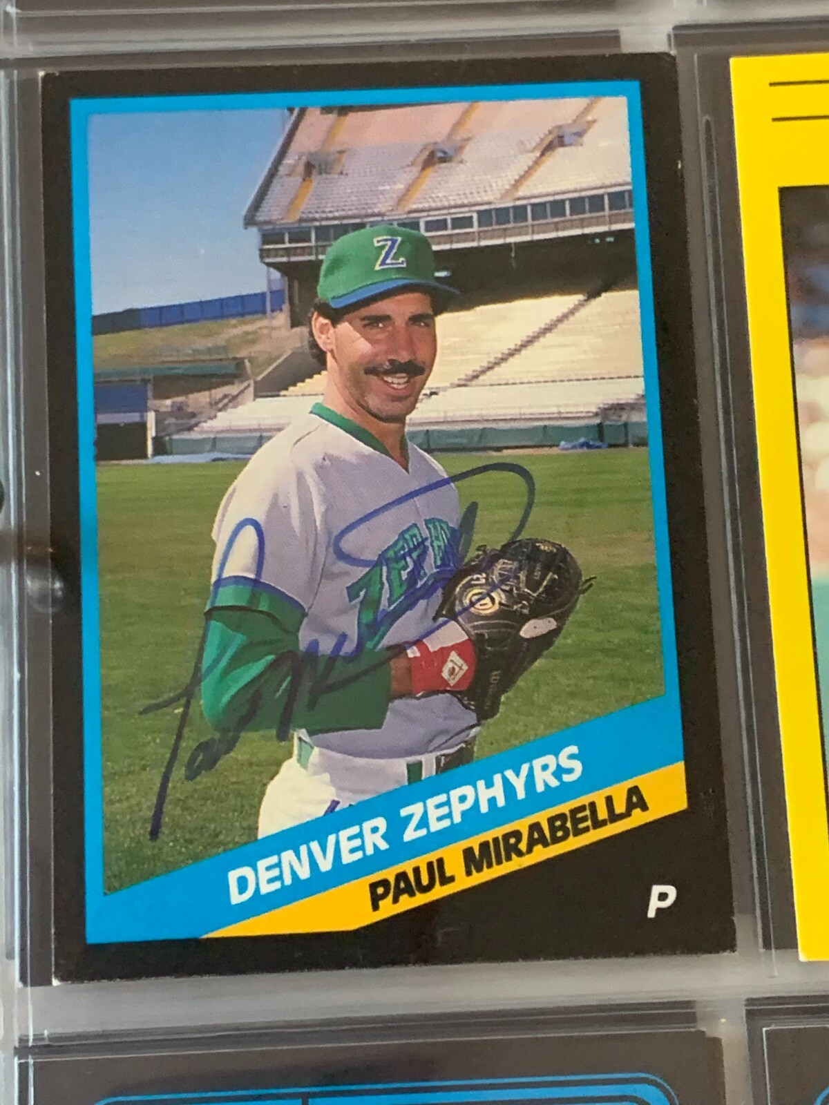 PAUL MIRABELLA AUTOGRAPHED SIGNED DENVER ZEPHYRS MINORS CARD COA | eBay