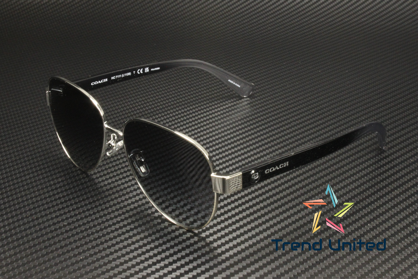 Coach 7111 L1128 Sunglasses 900146 Silver 100 Authentic for sale online ...