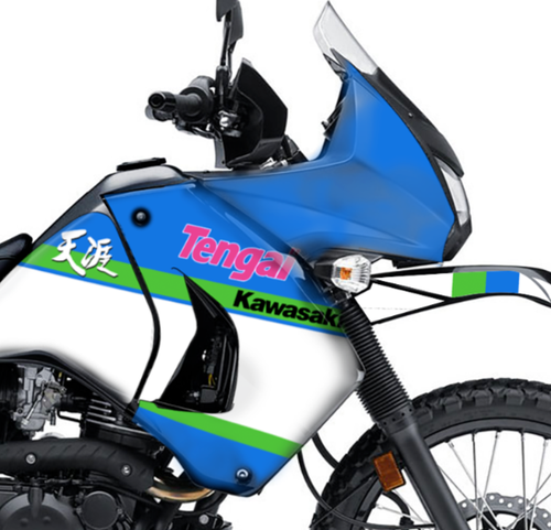 KAWASAKI KLR650 GRAPHICS KIT TENGAI RETRO FIT 2008 - 2018 | eBay