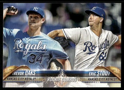 Trevor Oaks / Eric Stout 2018 Topps Update #US56 Kansas City Royals ...