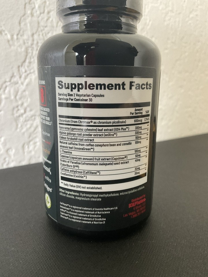 Sculptnation Burn Evolved 2.0 Thermogenic Fat Burner 60 Caps Gluten ...