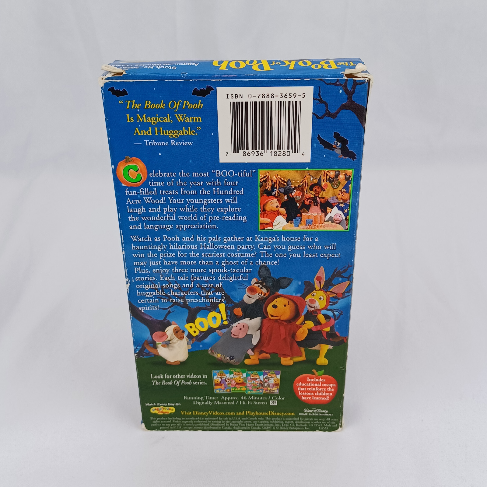The Book of Pooh Just Say Boo! VHS Disney Playhouse Live-Action ...