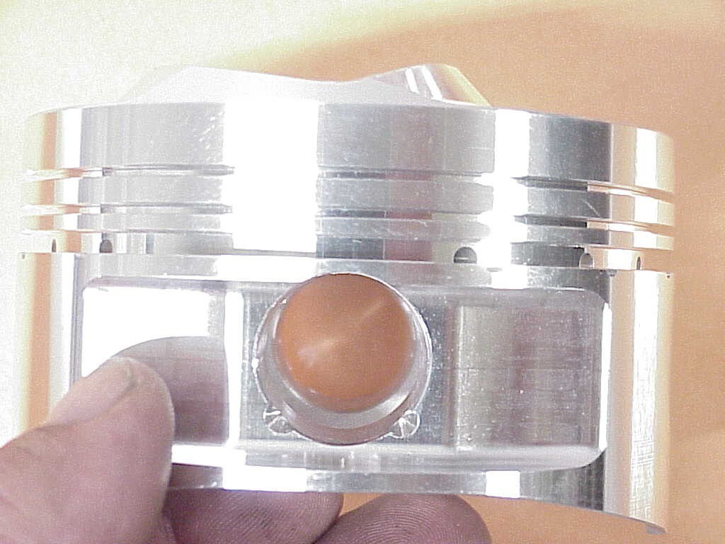 2 NEW JE Dome Pistons 4.130" Bore -1.355" CH for 927" Pins SB2.2 Chevy ...