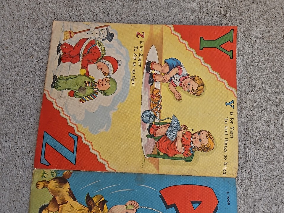 Antique Alphabet ABC BOOK , by Margot Voigt 1942 Samuel Lowe Co. Wisconsin | eBay