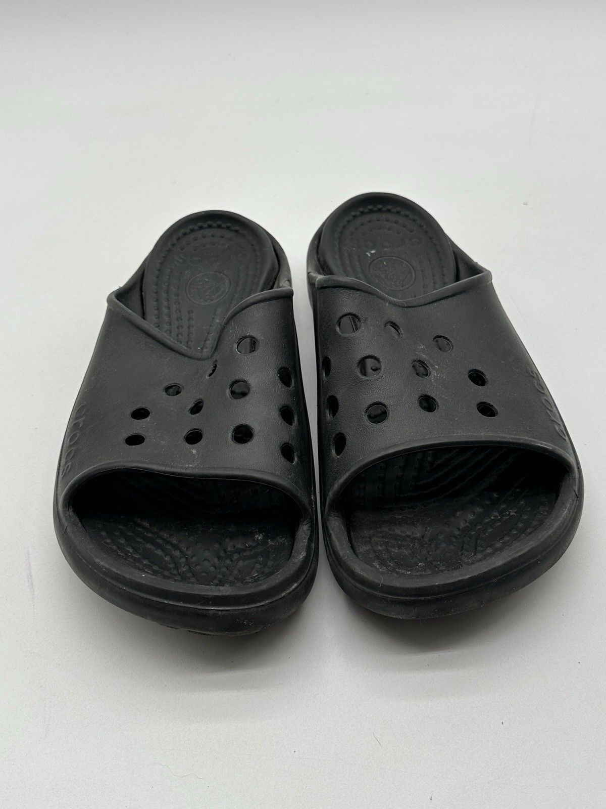 Rare CROCS Baya III Double Sole Slide Sandals Black S… - Gem