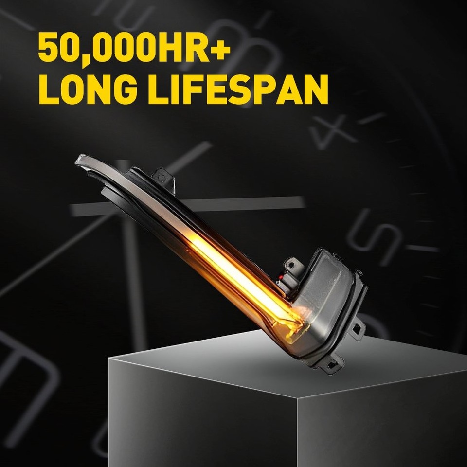 2x LED Sequential Side Mirror Turn Signal Light For Audi A4 A5 S5 B8.5 ...