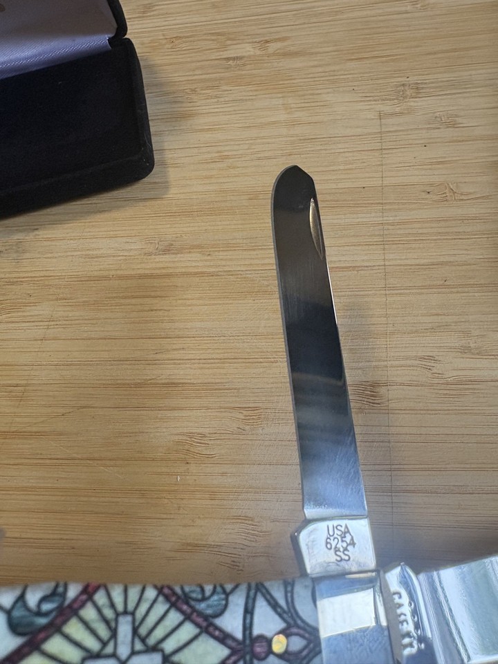 Case xx Knives Stained Glass Series Cross Trapper 38817 Natural Bone | eBay