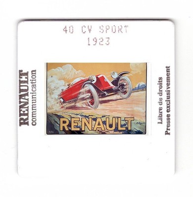S676 Renault 40 CV Sport. Poster, 1923. Diapo 24x36. Slide 35mm | eBay
