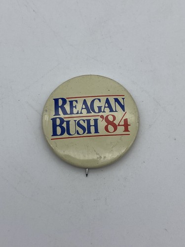 1984 Ronald Reagan George Bush '84 Political Campaign Election Pinback ...