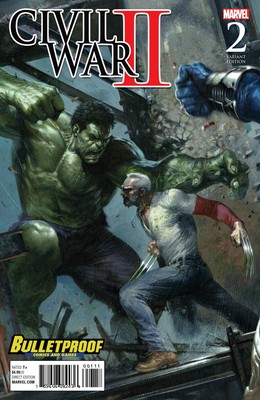 CIVIL WAR II 2 DELL OTTO BULLETPROOF VARIANT HULK 181 WOLVERINE | eBay