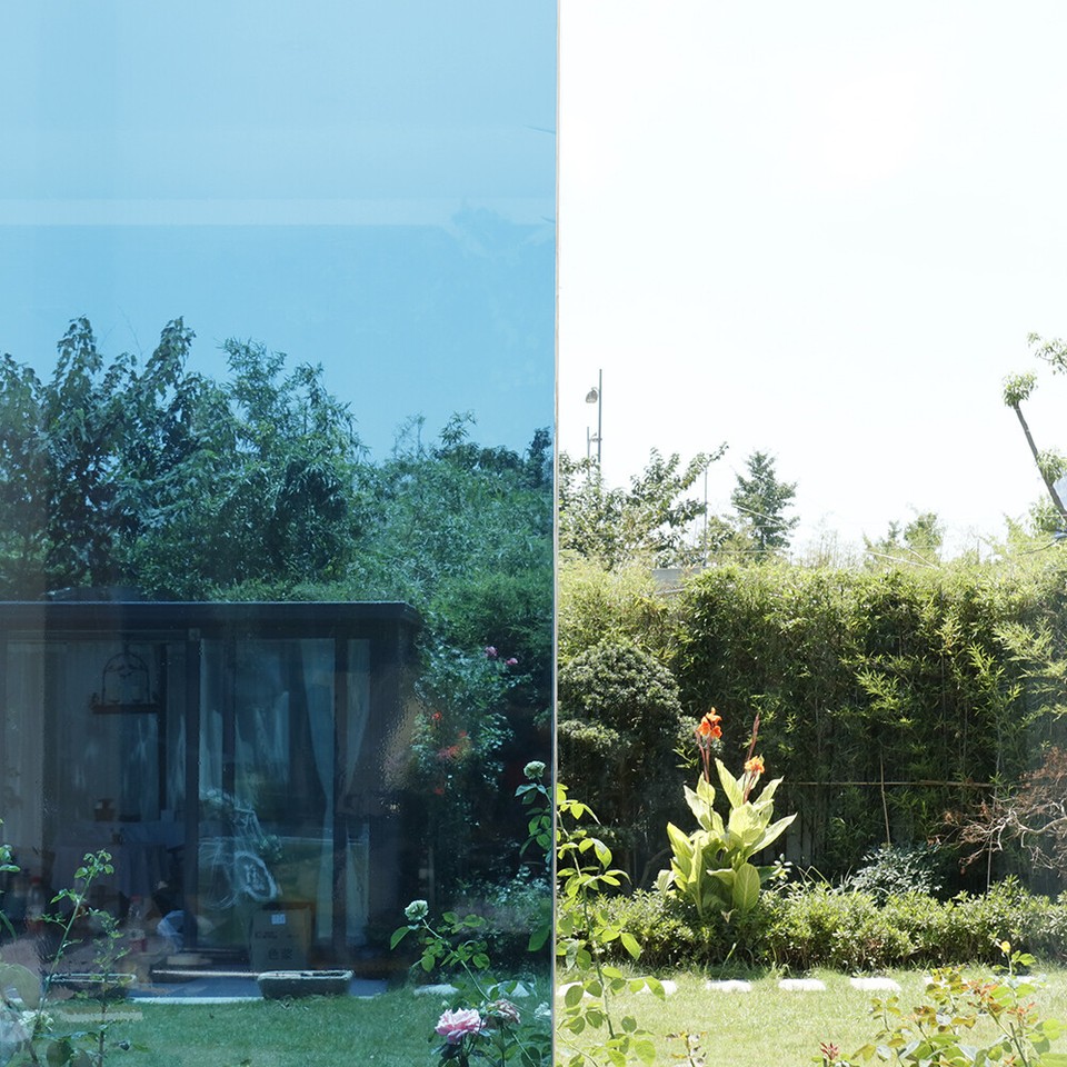 Blue&silver One Way Mirror Window Film SolaR tINT Reflective window ...