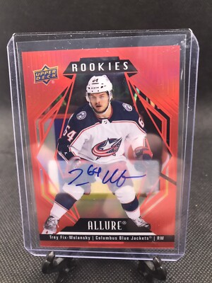 2022-23 Upper Deck Allure Trey Fix-Wolansky RED RAINBOW AUTO Rookie ...