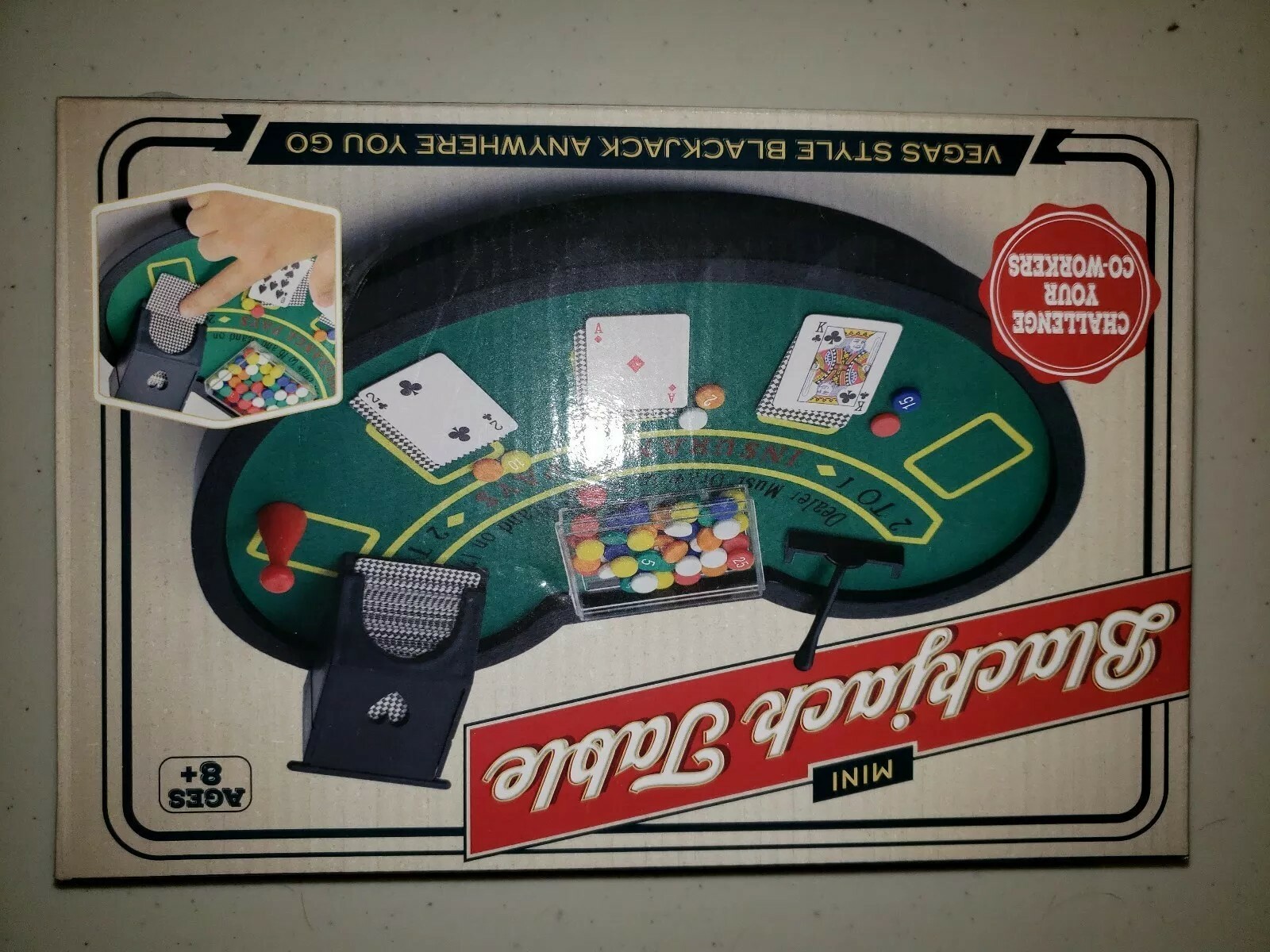 Desktop Mini Blackjack Table Brand New vintage Game Board. BRAND NEW ...