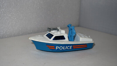 EARLY MATCHBOX SUPERFAST 1/75 SERIES MB-52 POLICE LAUNCH BOAT UNBOXED ...