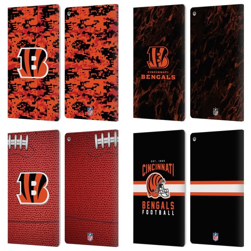 NFL CINCINNATI BENGALS GRAPHICS LEATHER BOOK WALLET CASE COVER FOR ...