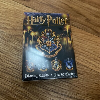 Harry Potter Hogwarts House-Themed Deck of Playing Cards NEW Factory ...