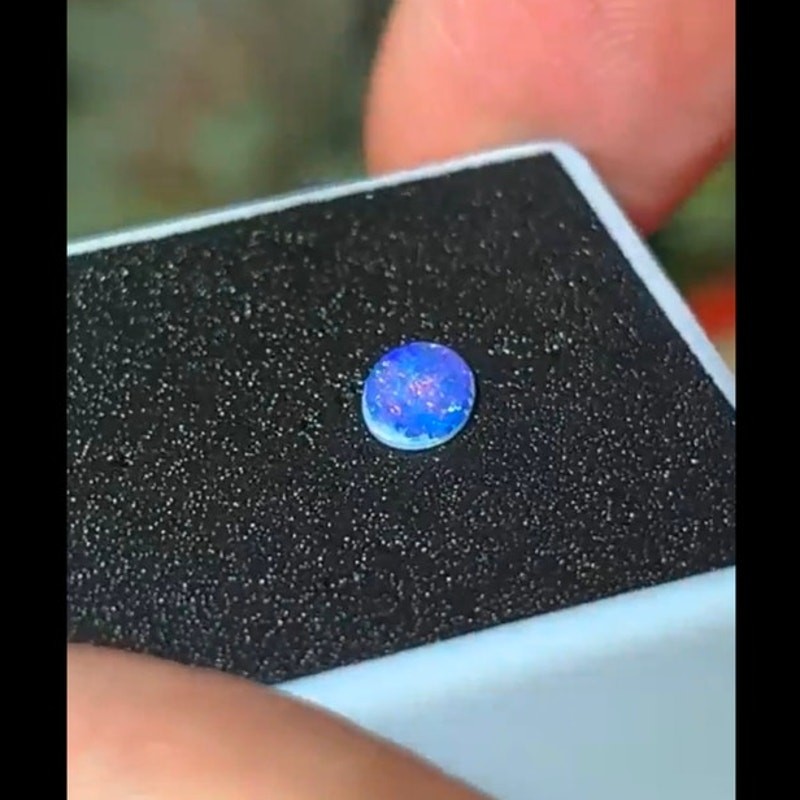 Authentic Natural Lightning Ridge Galaxy Australian Opal Cabochon ...