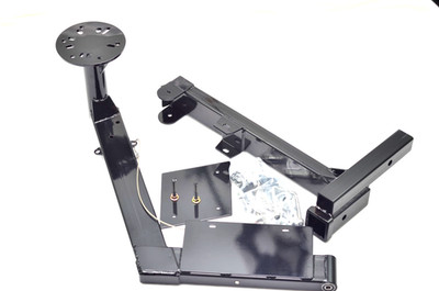 Heavy Duty Hitch Mounted Swing-Out Spare Tire Carrier with License ...