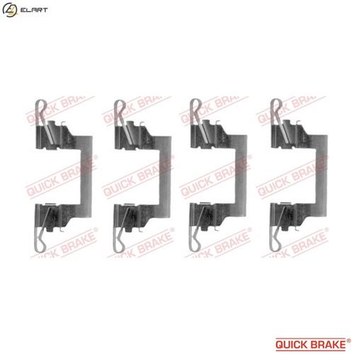 ACCESSORY KIT DISC BRAKE PAD 109-1614 FOR INFINITI NISSAN TERRANO/II 3 ...