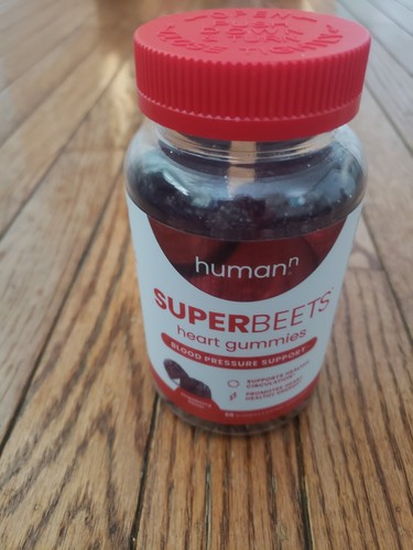 HumanN Super Beets Strawberry Gummies 60 Ct Blood Pressure Support ...
