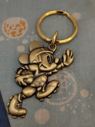 Disney Metal Mickey Mouse Football Keychain | eBay