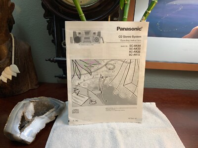 MANUAL ONLY Panasonic CD Player Stereo SC-AK33 SC-AK23 SC-AK12 Manual ...