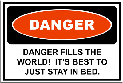 Water Bottle Sticker DANGER, Joke Sticker for Hardhat, Laptop, Toolbox ...