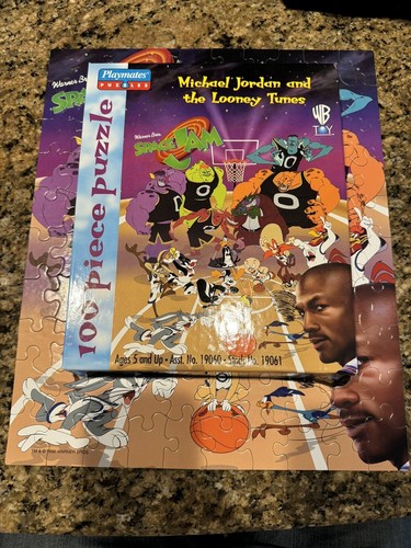 1996 Space Jam Michael Jordan and Looney Tunes 100pcs. Jigsaw Puzzle ...