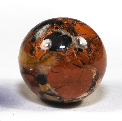 19mm Multicolor Brecciated Red Jasper Sphere Polished Crystal Mineral ...