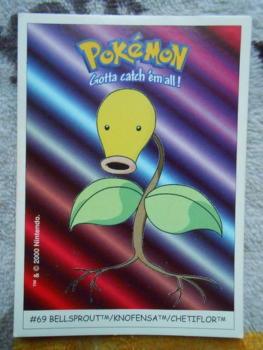 CHETIFLOR/BELLSPROUT #69 - DUNKIN BOOMER 2000 - POKEMON - TRES BON ETAT ...