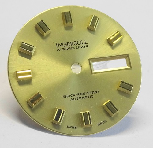 X1 Dial Flat Watch AS 1916 Golden 30 MM Double Date Ingersoll | eBay