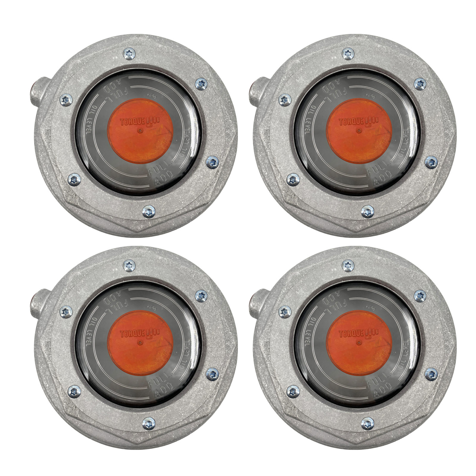Set of 4 Aluminum Screw-on Hub Cap (Replaces Stemco 343-4075 Meritor ...