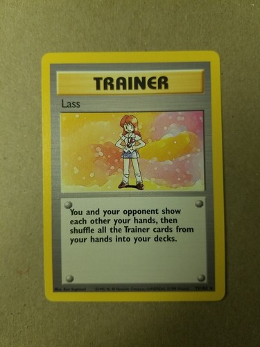 LASS 75/102 - Rare - VINTAGE WOTC Pokemon Card - BASE SET - NM/M | eBay