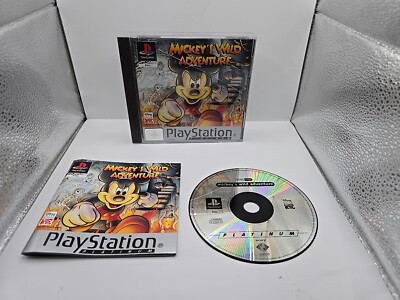 Mickey's Wild Adventure PS1 Platinum PlayStation Complete PAL Tested ...