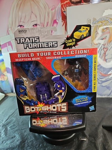 Brawl Shockwave Ironhide Transformers Bot Shots Game Hasbro 2013 3 Pack ...