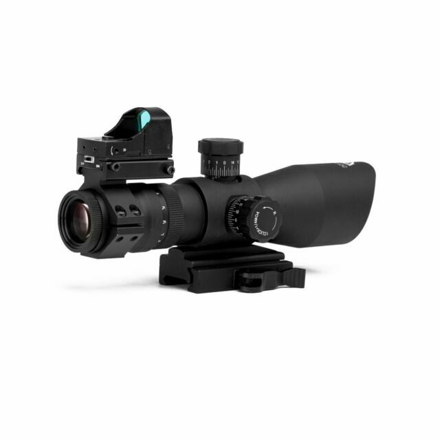 Trinity Force 3-9x42 Rifle Scope Combo With Micro Red Dot P4 Sniper ...