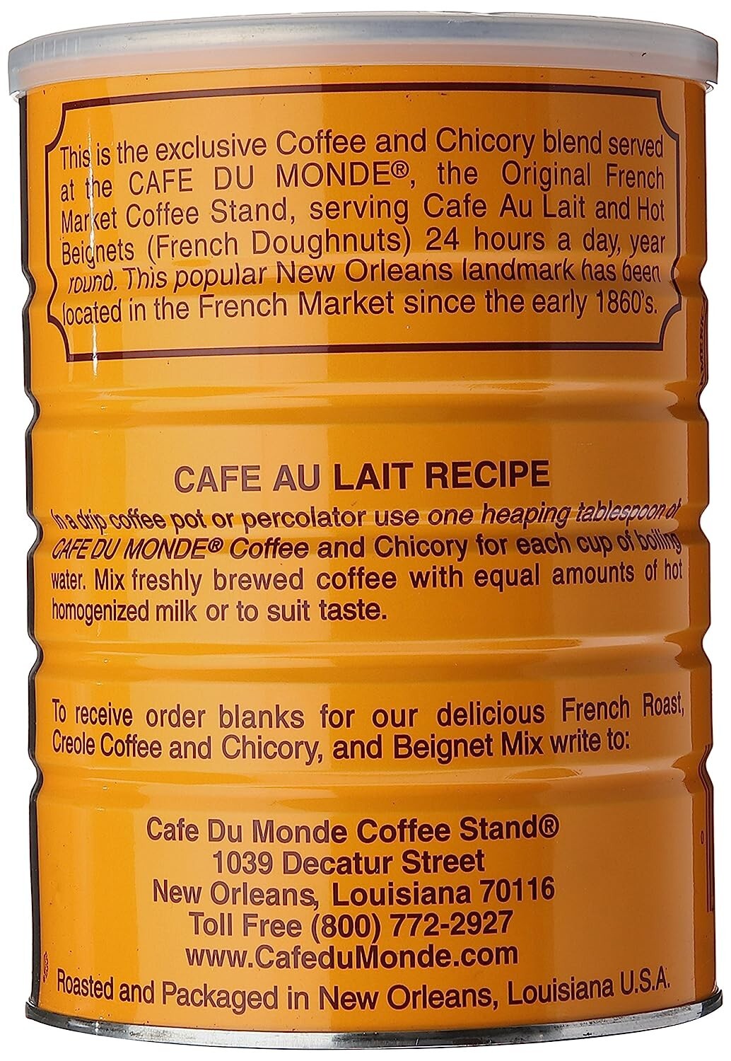 Cafe Du Monde Coffee and Chicory 15oz. for sale online | eBay