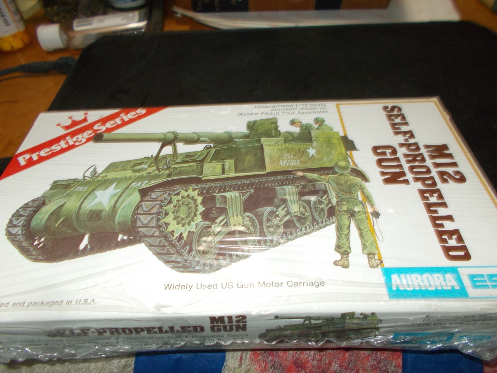 Aurora ESCI M12 Self-Propelled Gun Prestige Ser. 1/72 Scale Model Kit ...