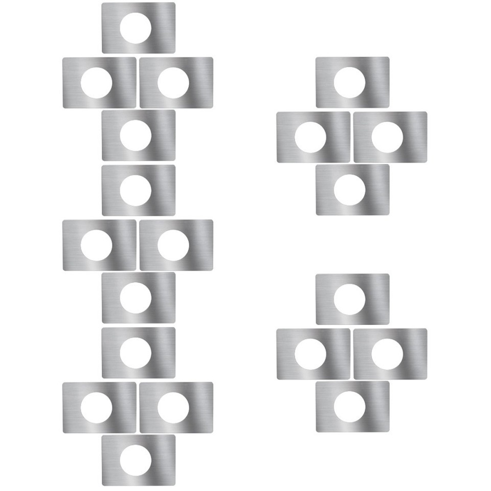 20 pcs Door Reinforcement Plates Door Striker Plates Stainless Steel ...