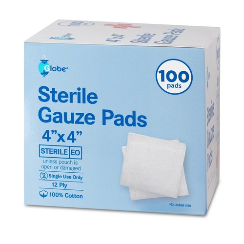 4’’ x 4" Advanced Sterile Gauze Pads for Wound Dressing| 100-Pack ...