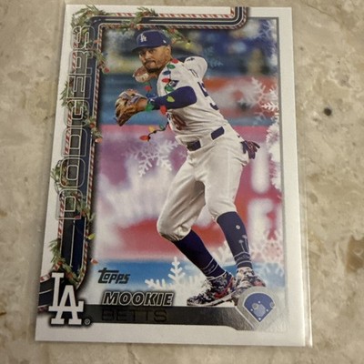 2025 Topps Holiday Mookie Betts SP Image Variation Christmas Lights ...
