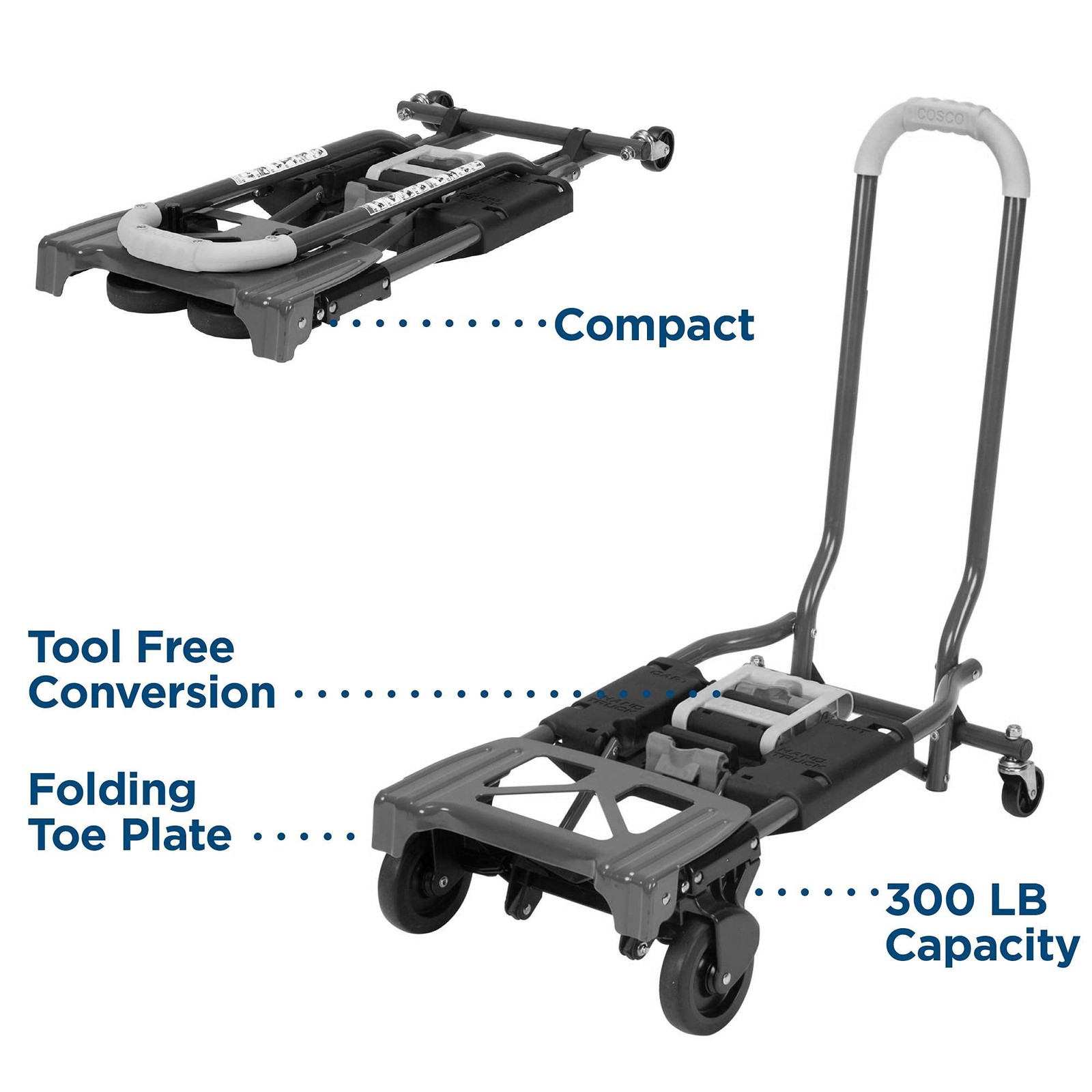 Cosco 12222PNG1E 300-Pound Capacity Cart, Pink Shifter Multi-Position ...