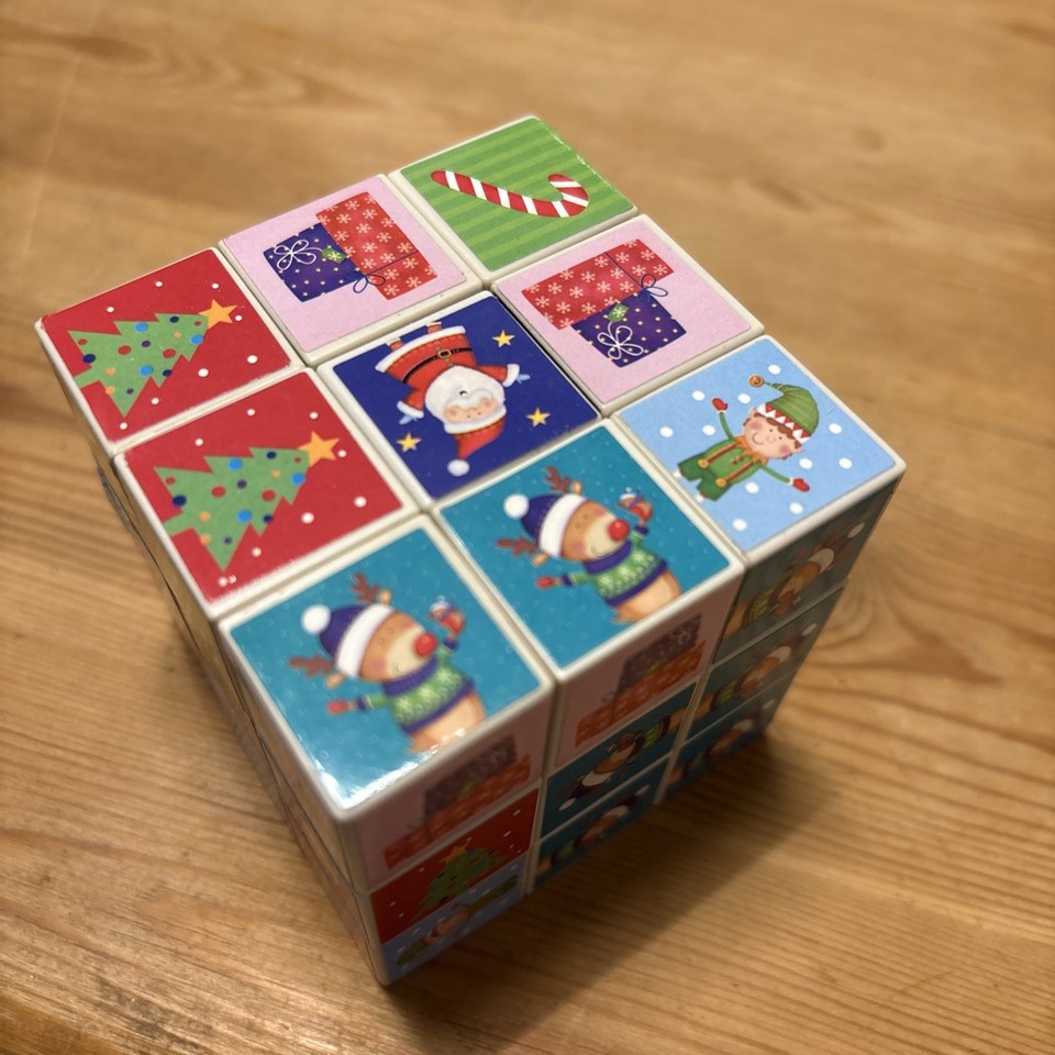 Christmas Rubix Cube Puzzle Toy | eBay UK