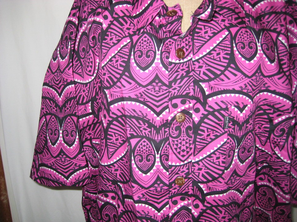 Gorgeous Fijian/Hawaiian S/SL Bula Shirt. 100% Cotton. 4XL | eBay