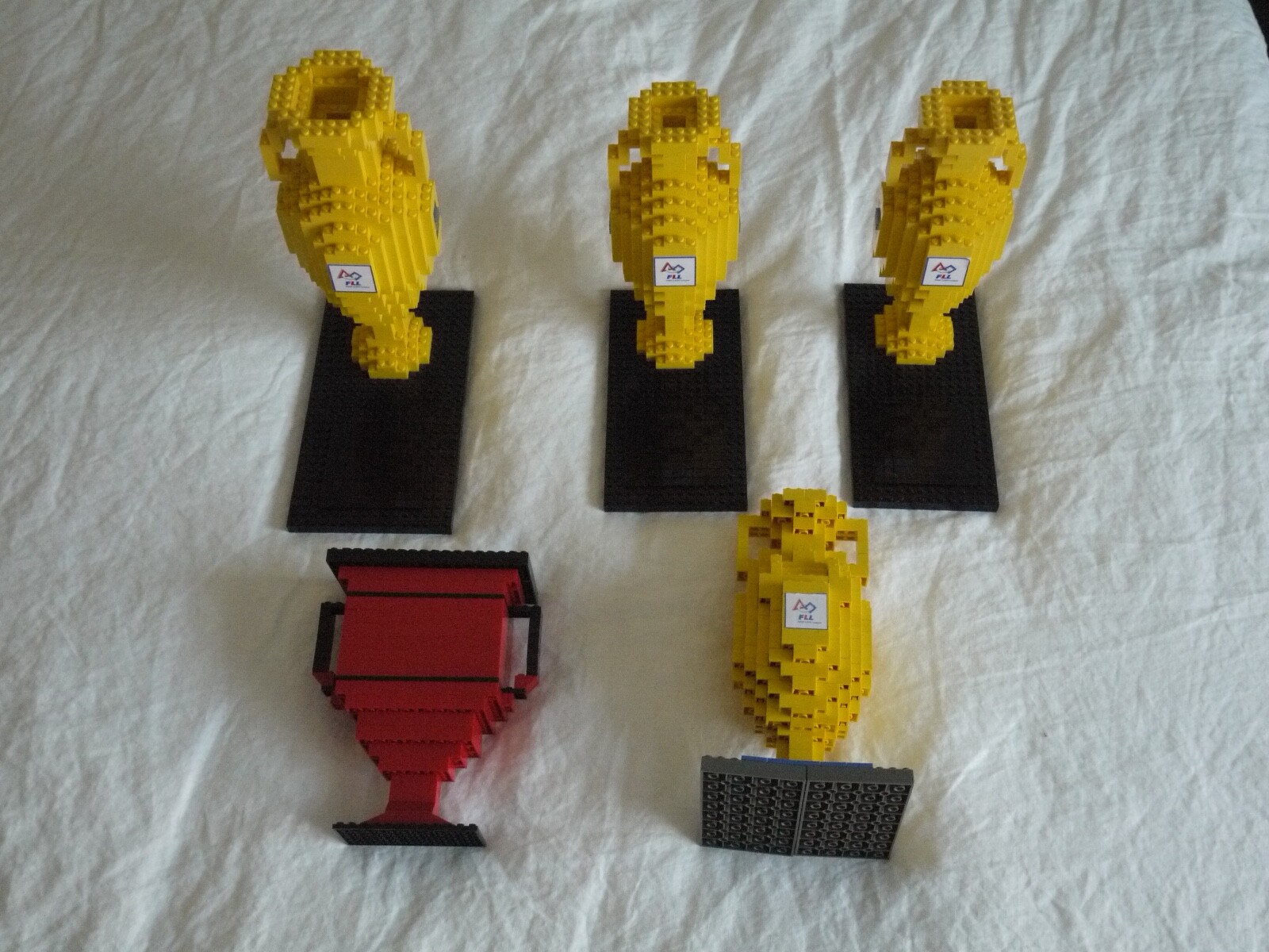 Lego Vintage Trophies, First Lego League, FLL 5 trophies excellent ...